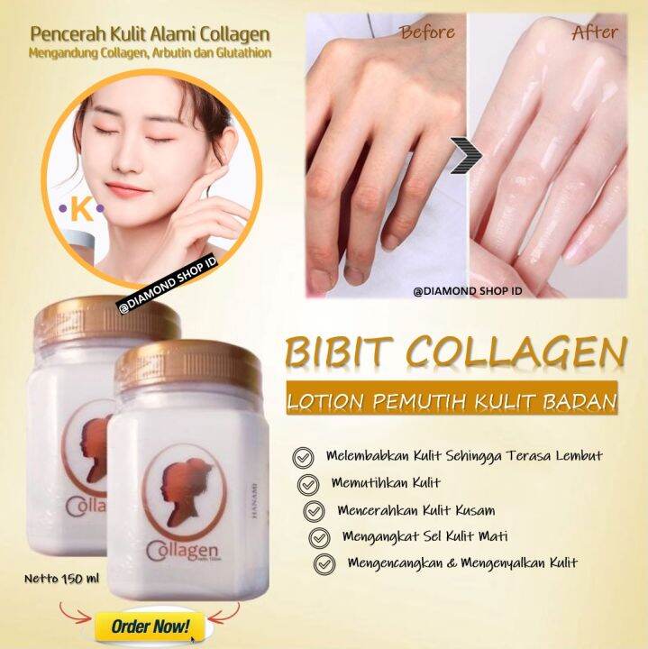 AMPUH Pemutih Kulit Bibit Collagen Pemutih Badan ORI 150 ml / Bitcol Putih Bibit Collagen ...