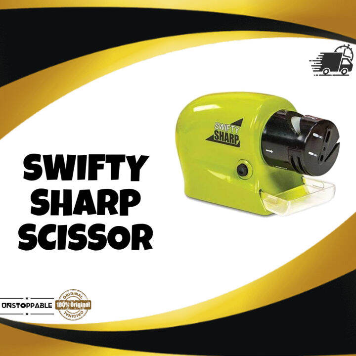Swifty Sharp Scissor Kitchen Motorized Knife Sharpener Multipurpose Sharpener Electric Knife ...
