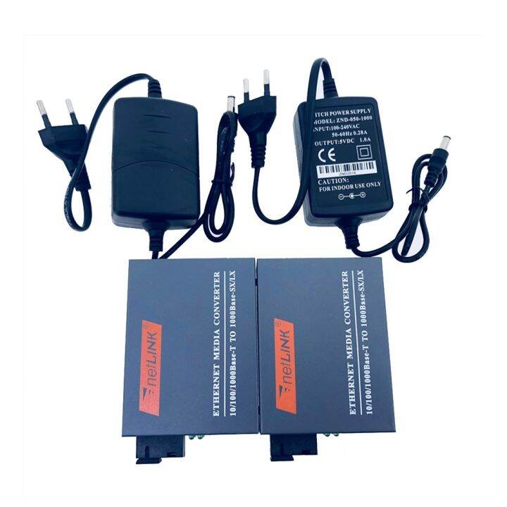 1 Pair HTB-GS-03 A B Gigabit Fiber Optical Media Converter 1000Mbps ...