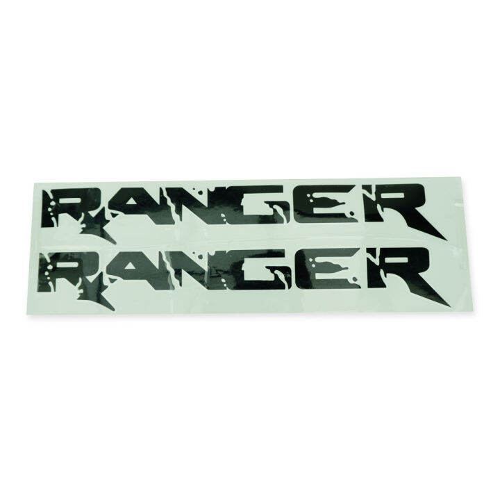 สติ๊กเกอร์ Sticker "RANGER" ติดข้าง ซ้าย+ขวา ดำ Sticker Decal Universal ...