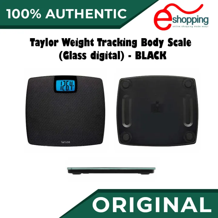 Taylor Weight Tracking Body Scale (Glass digital) - BLACK and WHITE ...