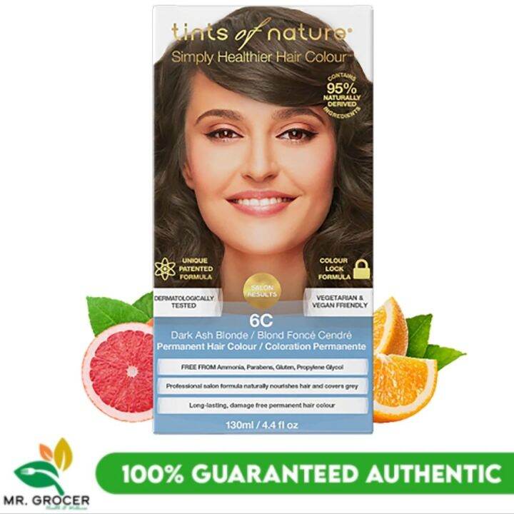 Tints of Nature 6C Dark Ash Blonde Hair Color 130ml | Lazada PH