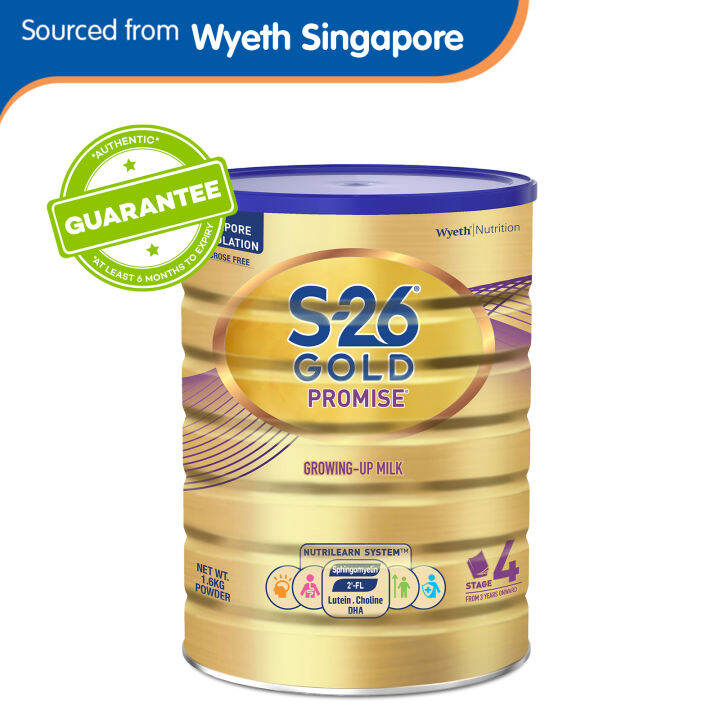 Wyeth S-26 Gold Promise Stage 4 Growing-up Formula 1.6kg - From 36 Months | Lazada Singapore