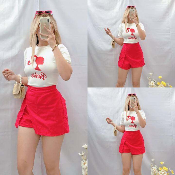 BARBI SUBLI PRINT TERNO SKORT / FREE SIZE FIT SMALL TO MEDIUM / | Lazada PH