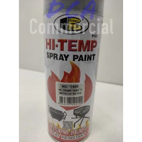Bosny Hi Temp - No.1400 Metallic Silver High Temperature Resistant ...