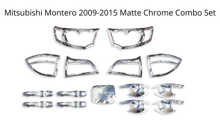 Chrome Garnish Cover - Mitsubishi Montero 2009 2010 2011 2012 2013 2014 ...