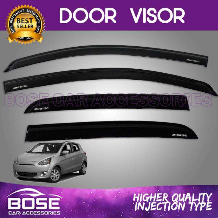 Premium Visor for Mitsubishi Mirage Hatchback / Mirage HB Visor 2014 ...