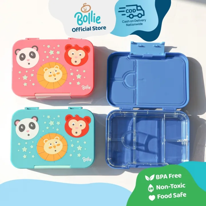 [ONHAND] Bollie Baby Sammy Bento Lunch Box with 6 Compartments | Lazada PH