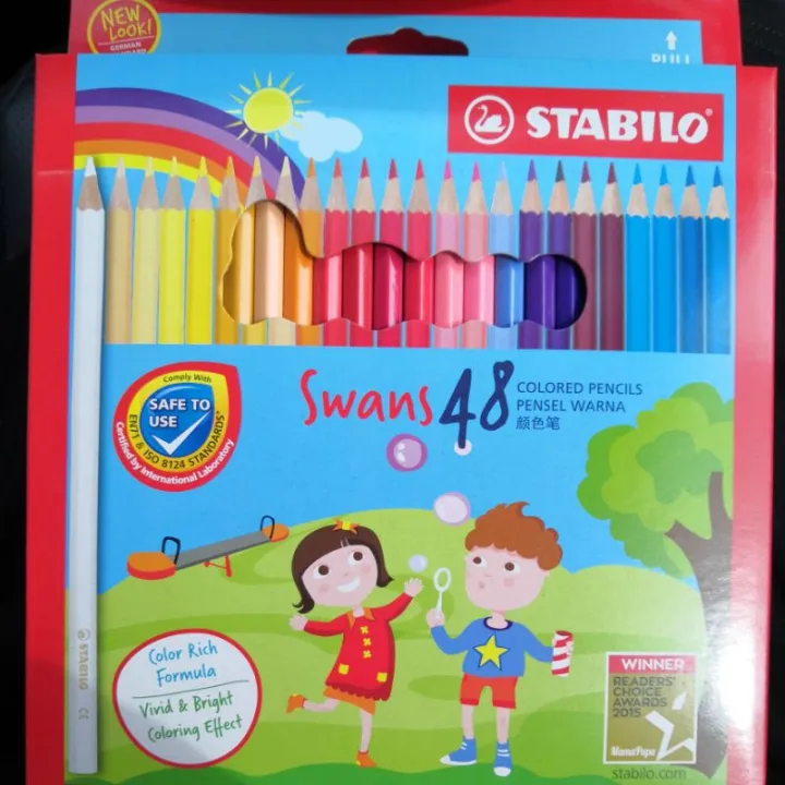 faber castle 48 tri colour pencil stabilo 48 colour pencil | Lazada.co.th
