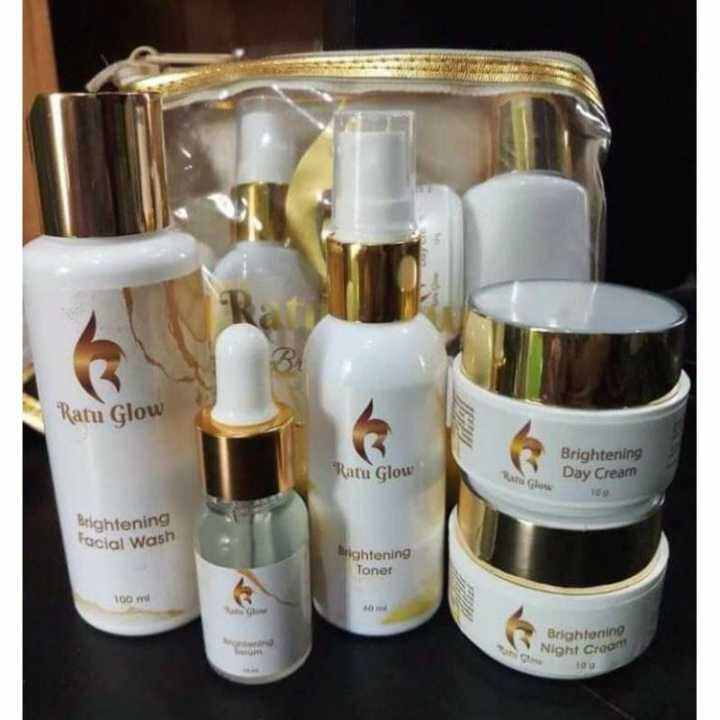 Ratu Glow Skincare Original Bpom Paket Brightening/Glow dan Paket Acne Paket Lengkap isi 5 Ori ...