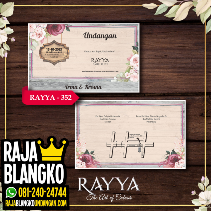 BLANGKO UNDANGAN RAYYA 352 | RAJA UNDANGAN | Lazada Indonesia