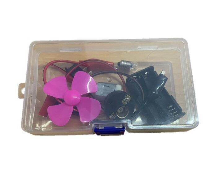 DIY Basic Electronic Starter Kit 3V DC Motor and Lights with Fan ...