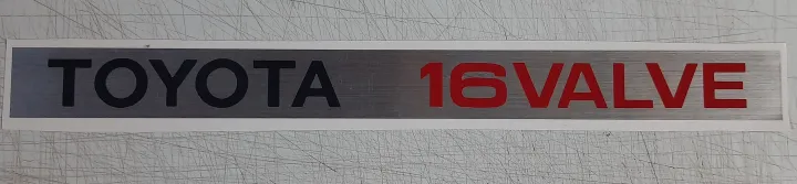 4AF Engine Cover Sticker Toyota 16 Valve | Lazada PH