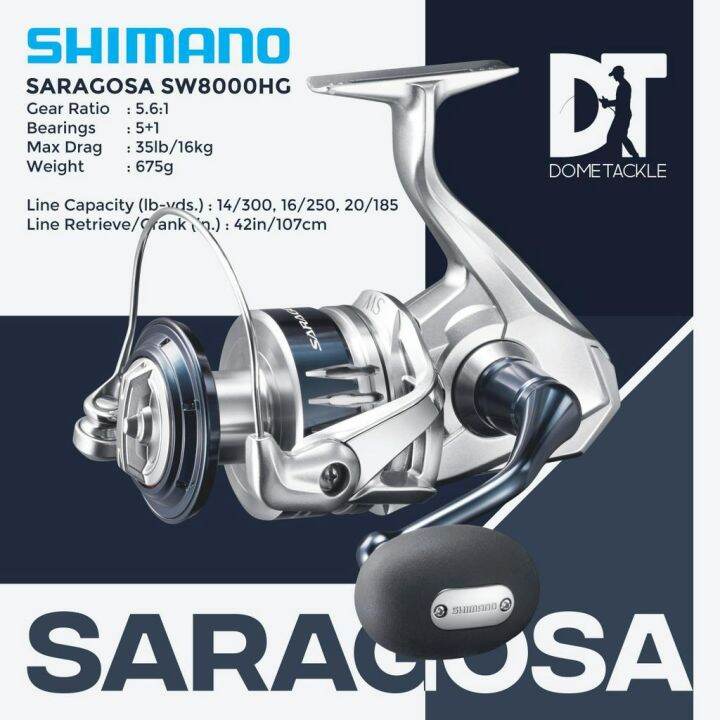 Shimano Saragosa SW 5000 6000 8000 10000 14000 PG HG XG Reel Pancing Spinning Jigging Popping ...