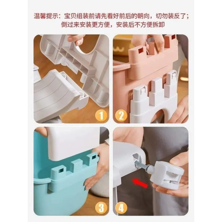 RT SHOP-3LAYER COLORED TOY STORAGE RACK WITH WHEELS | Lazada PH