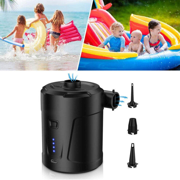 Rechargeable Electric Air Pump Inflator Mini Inflate Small Portable ...
