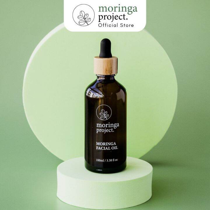 Moringa Project น้ำมันมะรุม 100% สกัดเย็น 100ml มีวิตามิน E ช่วยลดริ้วรอย เพิ่มความชุ่มชื้น ...