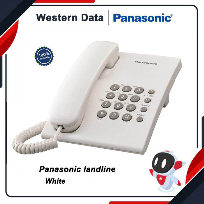 Panasonic Corded Telephone KX-TS500MX White | Lazada PH