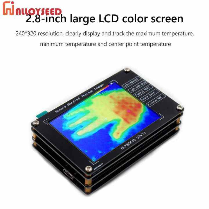 MLX90640 Digital Infrared Thermal Imager USB Power Supplys TFT Display ...