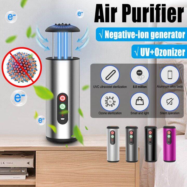 10W 2000mA Anion Air Cleaner Air Ozonizer Purifier Home Ozone Ionizer ...