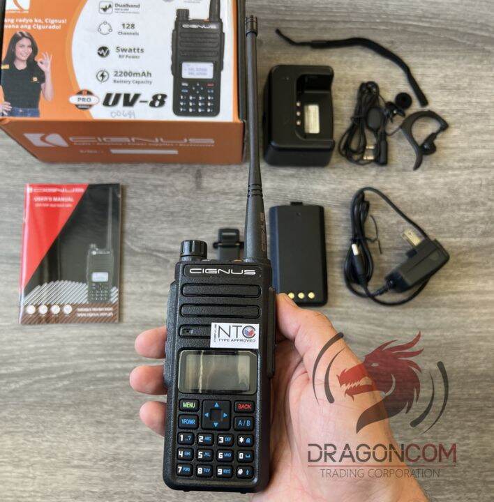 Cignus UV-8 or UV8 Dual Band Two Way Radio | Lazada PH