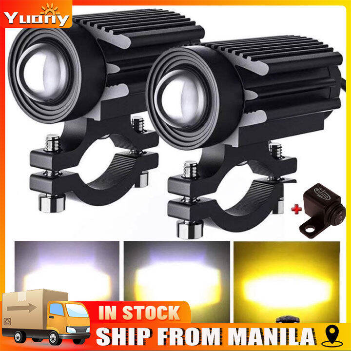 【Local delivery】 Motorcycle Work Light External Spotlight Auxiliary ...