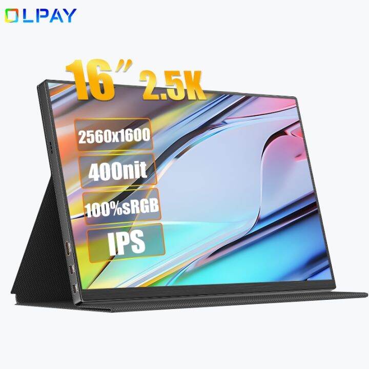 2.5K 16 Portable Monitor 400nit High Brightness 2560x1600 UHD IPS ...