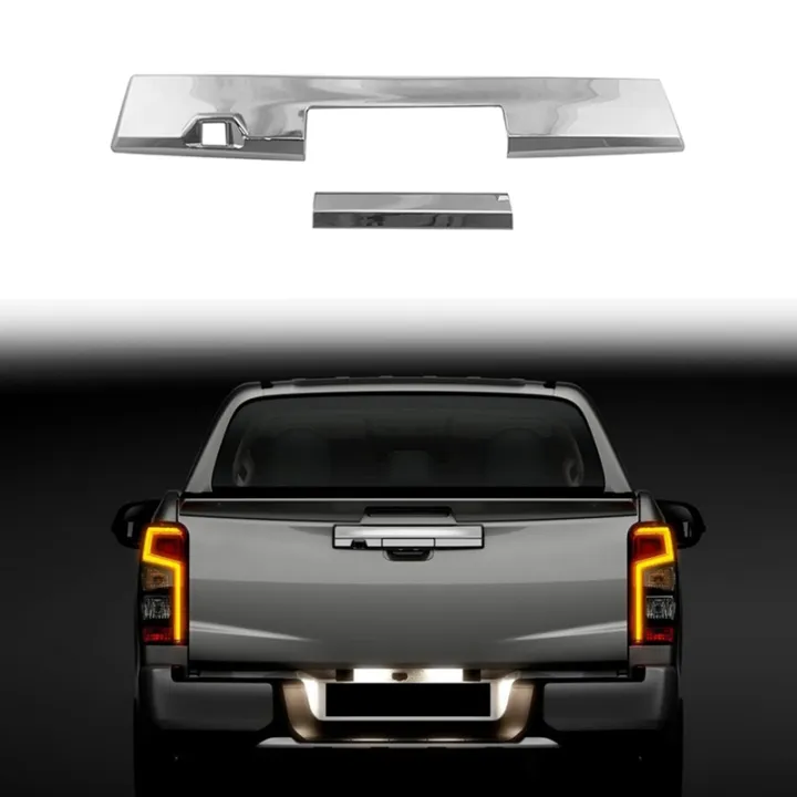 【Ready Stock&COD】Car Chrome ABS Rear Trunk Gate Door Handle Bowl Cover ...