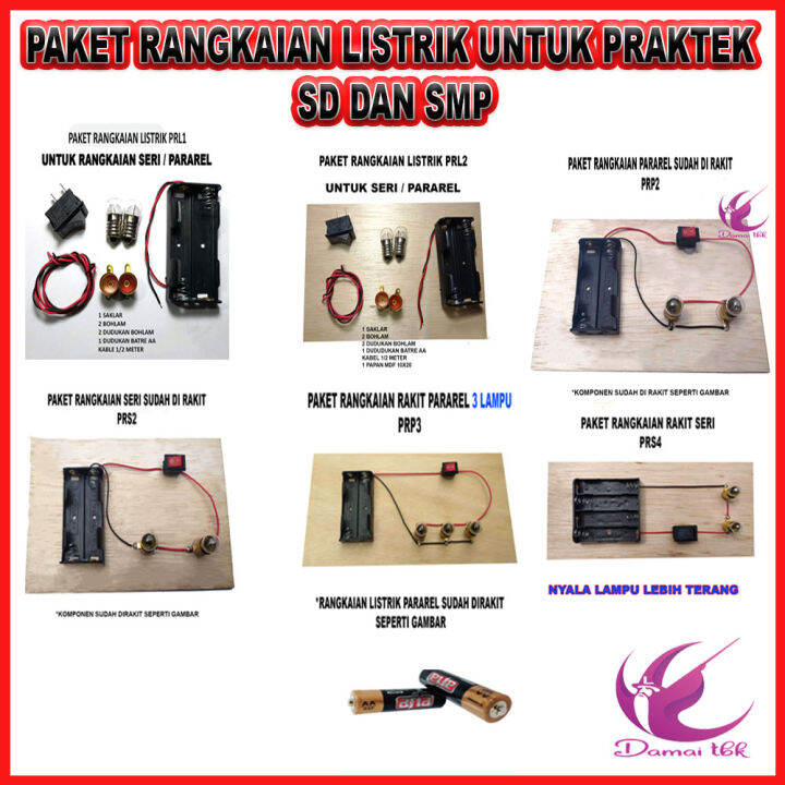 Paket Rangkaian Listrik untuk praktek sd | Lazada Indonesia