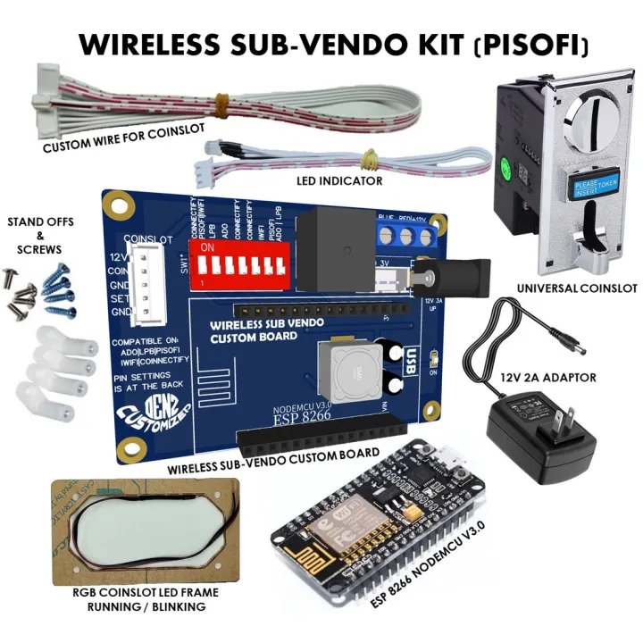 Wireless Sub-vendo custom board and kits | Lazada PH