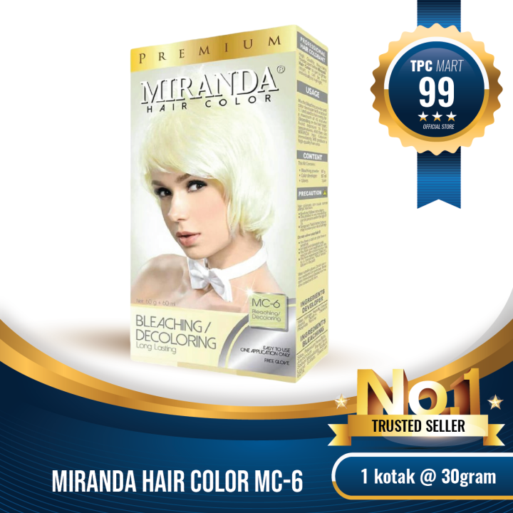 Premium Miranda Hair Color Mc - 6 Bleaching / Decoloring 30ml | Lazada