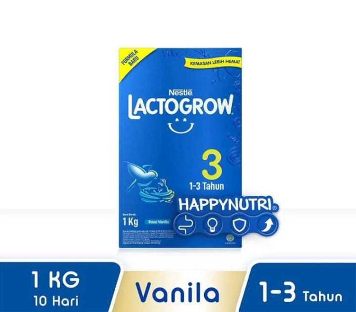 LACTOGROW 3 VANILLA 1KG | Lazada Indonesia