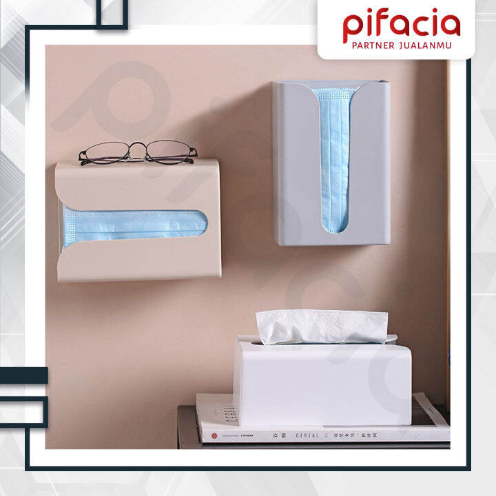 Tempat Tissue Kotak Tempel Meja Dinding Aesthetic Box Tisu Serbaguna ...