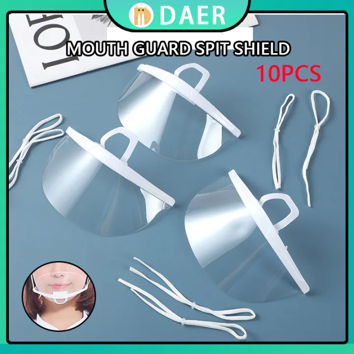 10PCS Transparent Catering Special Mask Sanitary Food Protection Mask ...