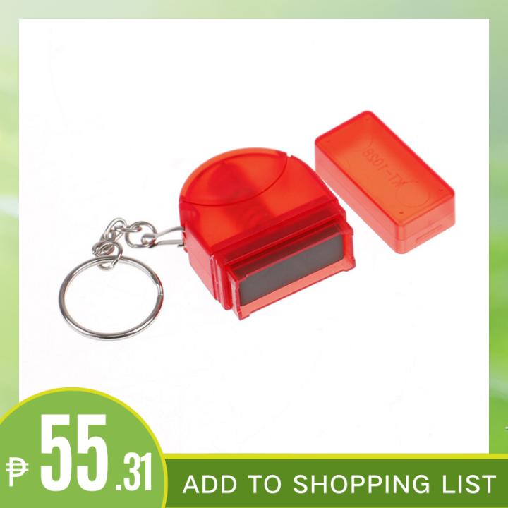 SIYI💕 Blowing KT1028 Keychain Name Stamp signature rubber Flash stamp ...