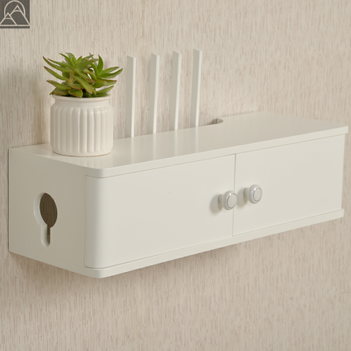 Wifi router storage box wall socket shelter box light cat set-top box ...