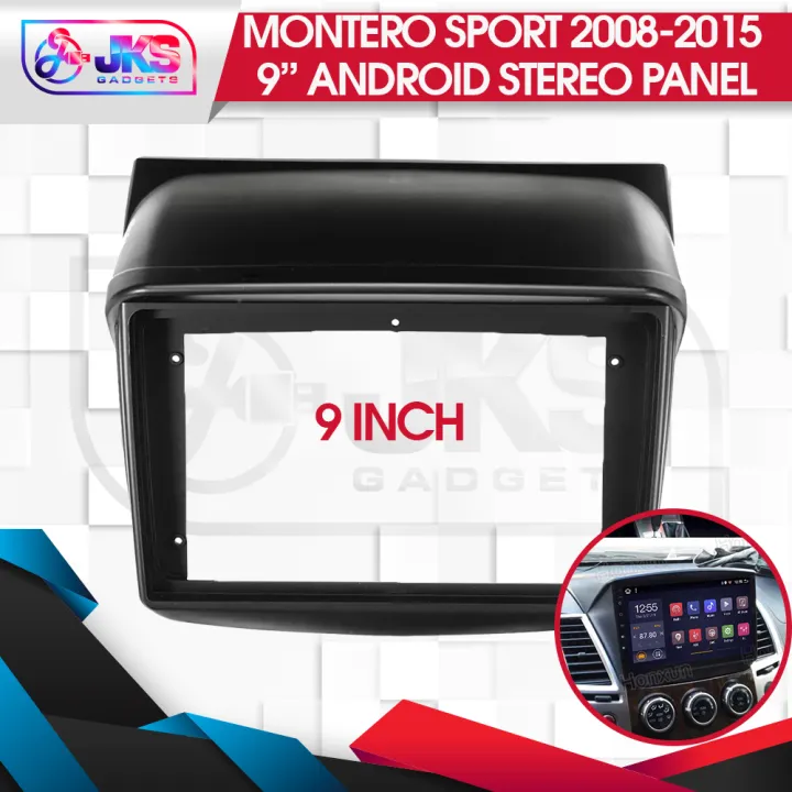 Mitsubishi Montero Sport 2008-2018 9" Inch Android Stereo Panel Frame ...