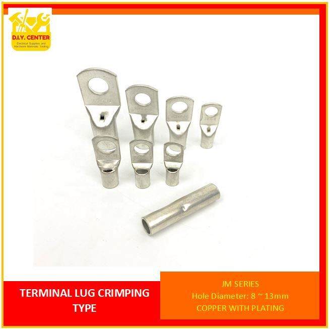 Copper Cable Lugs, Crimping Type Terminal Lug JM Series AWG 16mm2 to ...