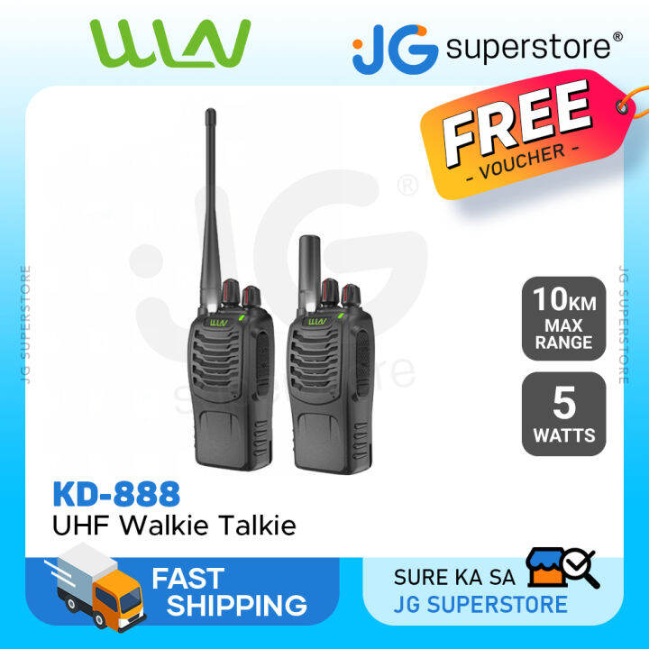 WLN KD-C888 Walkie Talkie Portable Two Way Radio (PC Programmable) 5W ...