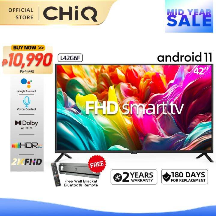Brand New 100 ﹍ CHiQ L42G6F 42 inch 11 TV FHD Control Television with ...