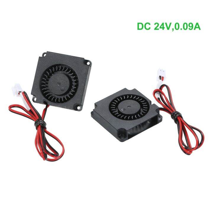 2pcs DC 24V 4010 Blower Fan Brushless Cooling Fans 40x40x10mm 2 Wire 2 ...