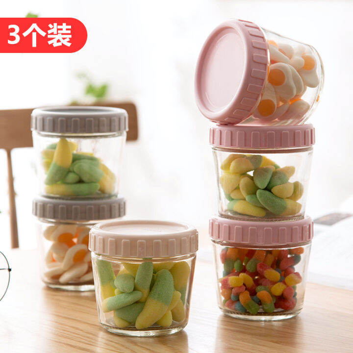 [Aoraki Mall] Glass Food Storage Containers BPA Free (Set of 3) Snacks ...