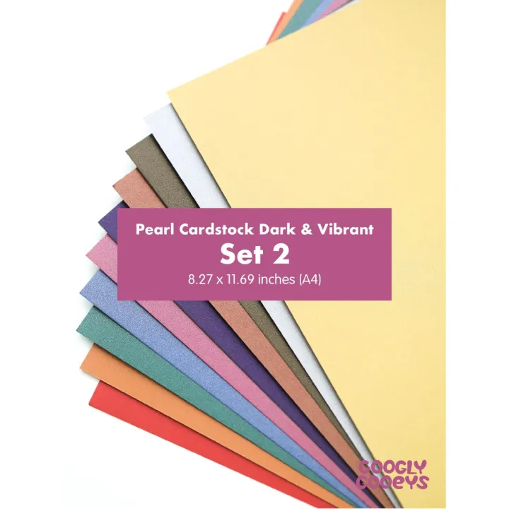 bSXPearl Paper Cardstock Dark & Vibrant Collection | Lazada PH