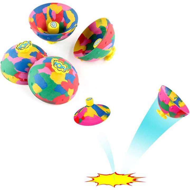 Bouncing Bowl Fidget Toys Camouflage Bounce Ball Pop Ups Toy UFO ...