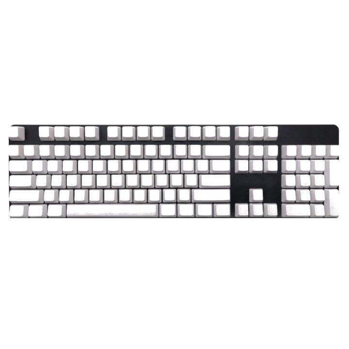 Mechanical Keyboard Laser PBT Keycap White No Words | Lazada.co.th