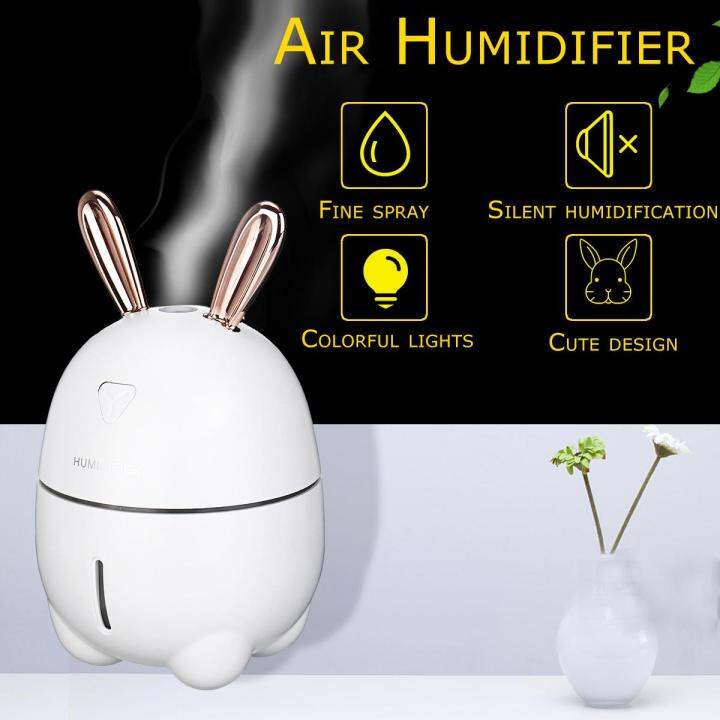USB Rabbit Home Aroma Humidifier Air Diffuser Purifier Home Office ...