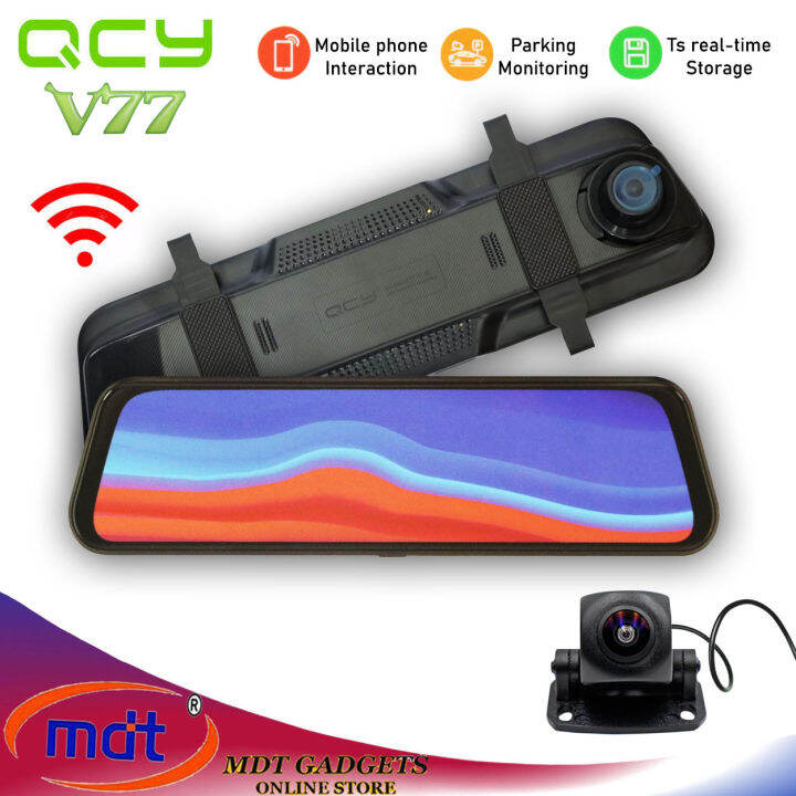 QCY V77 HD Dash CAM 1080P 9.66" in Touch Screen / Super Night Vision ...