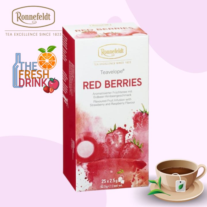 Ronnefeldt Teavelope Red Berries Fruit Tea โรเนอเฟลท์ลูอิบอส เรด เบอร์ ...