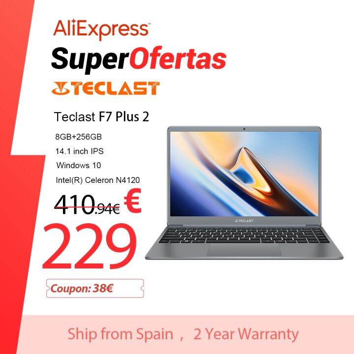 Teclast F7 Plus 2 141 inch Laptop Intel Celeron N4120 8GB RAM 256GB SSD ...