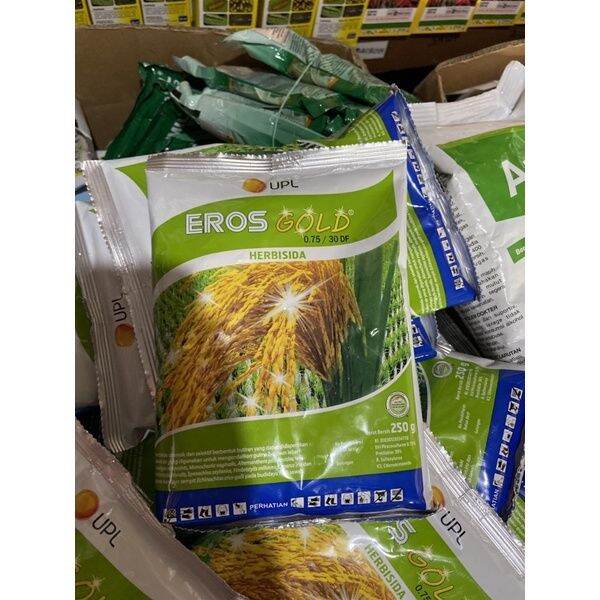 ORIGINAL - Eros Gold 250 gr Herbisida Untuk Biji Gulma Padi Supaya ...